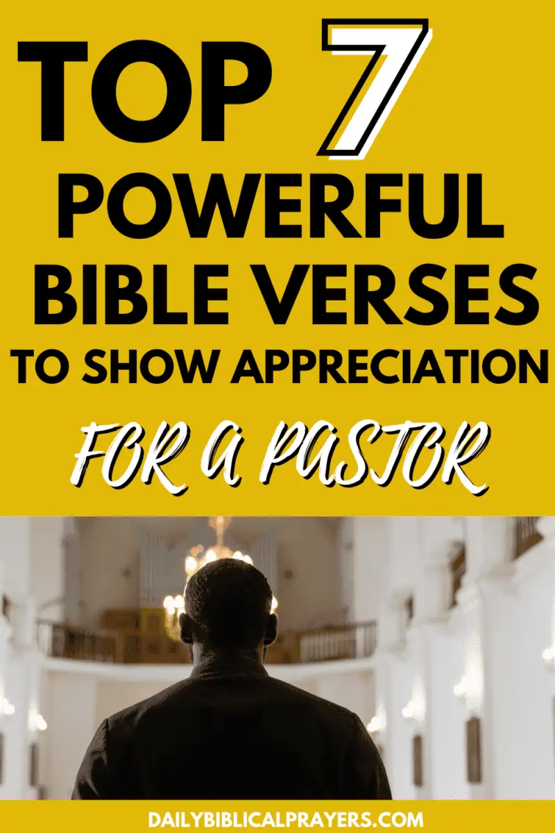 Top 7 Powerful Bible Verses to Show Appreciation for a Pastor - daily ...