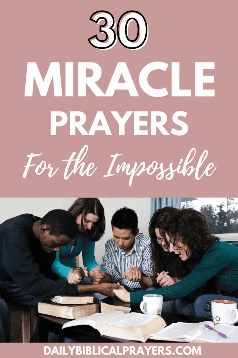 30 Miracle Prayers For the Impossible - daily biblical prayers