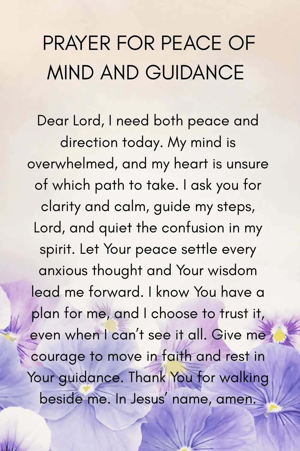 50 Powerful Prayers For Peace Of Mind - daily biblical prayers