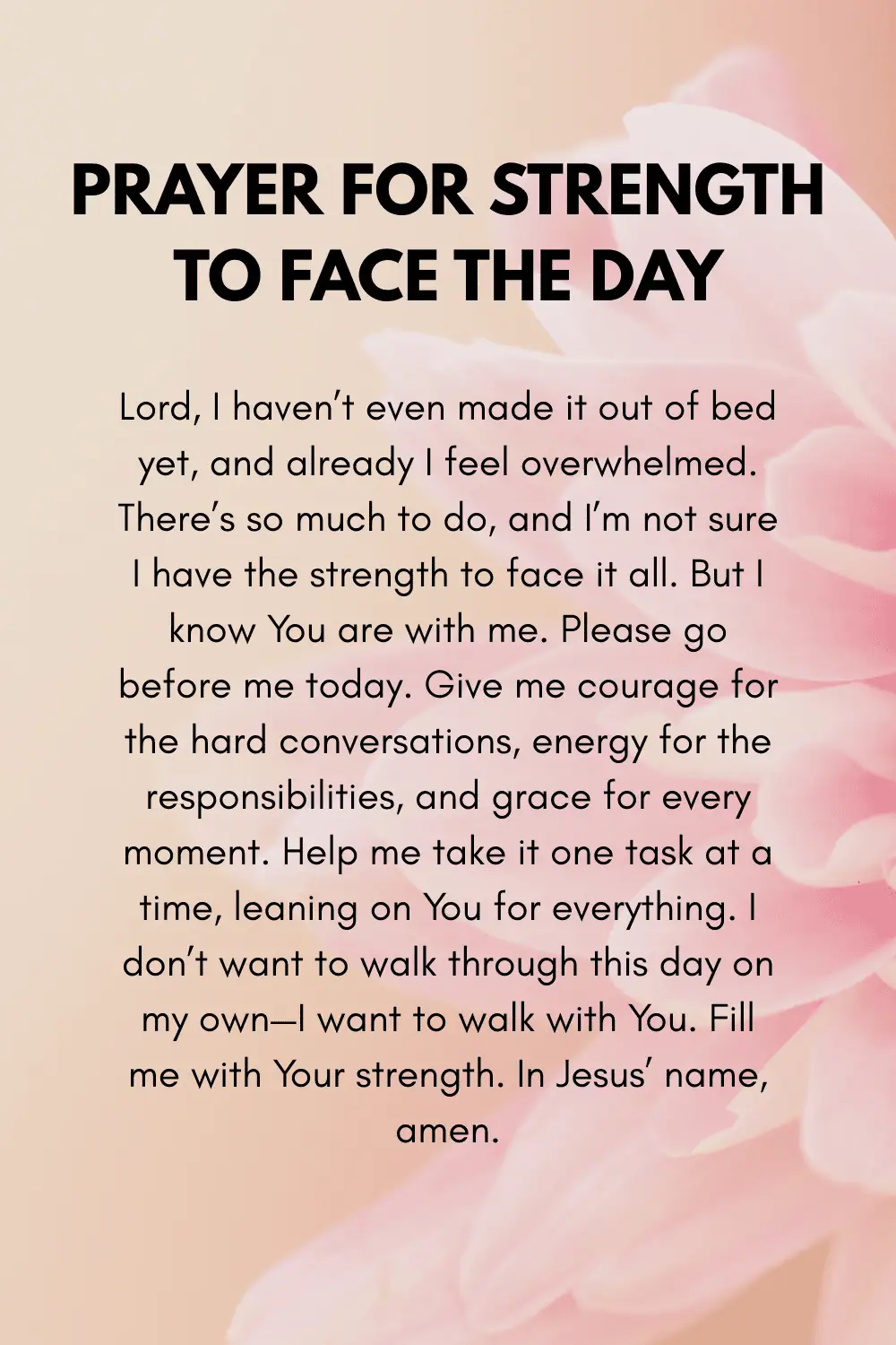 50 Powerful Prayers for Comfort and Strength - daily biblical prayers