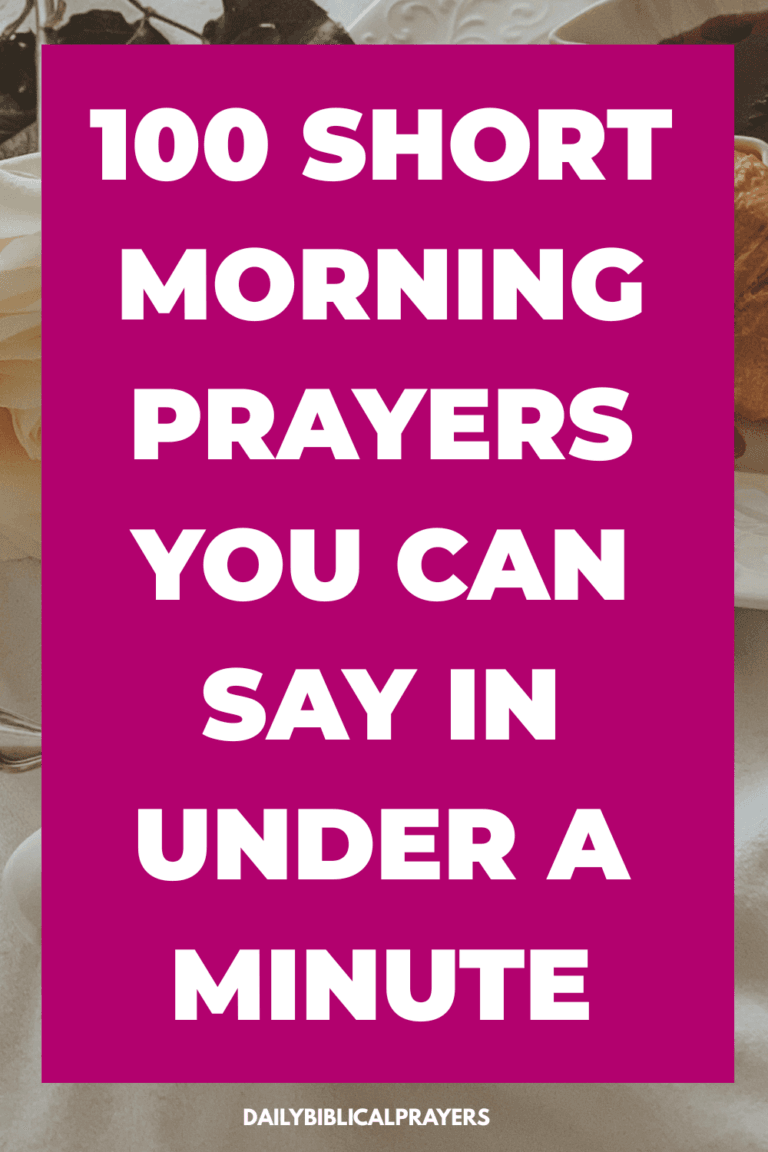100 Short Morning Prayers You Can Say in Under a Minute - daily ...